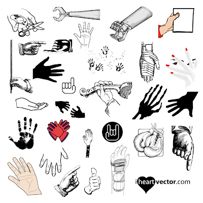 Vectores de Manos (vector hands) | Recursos 2D